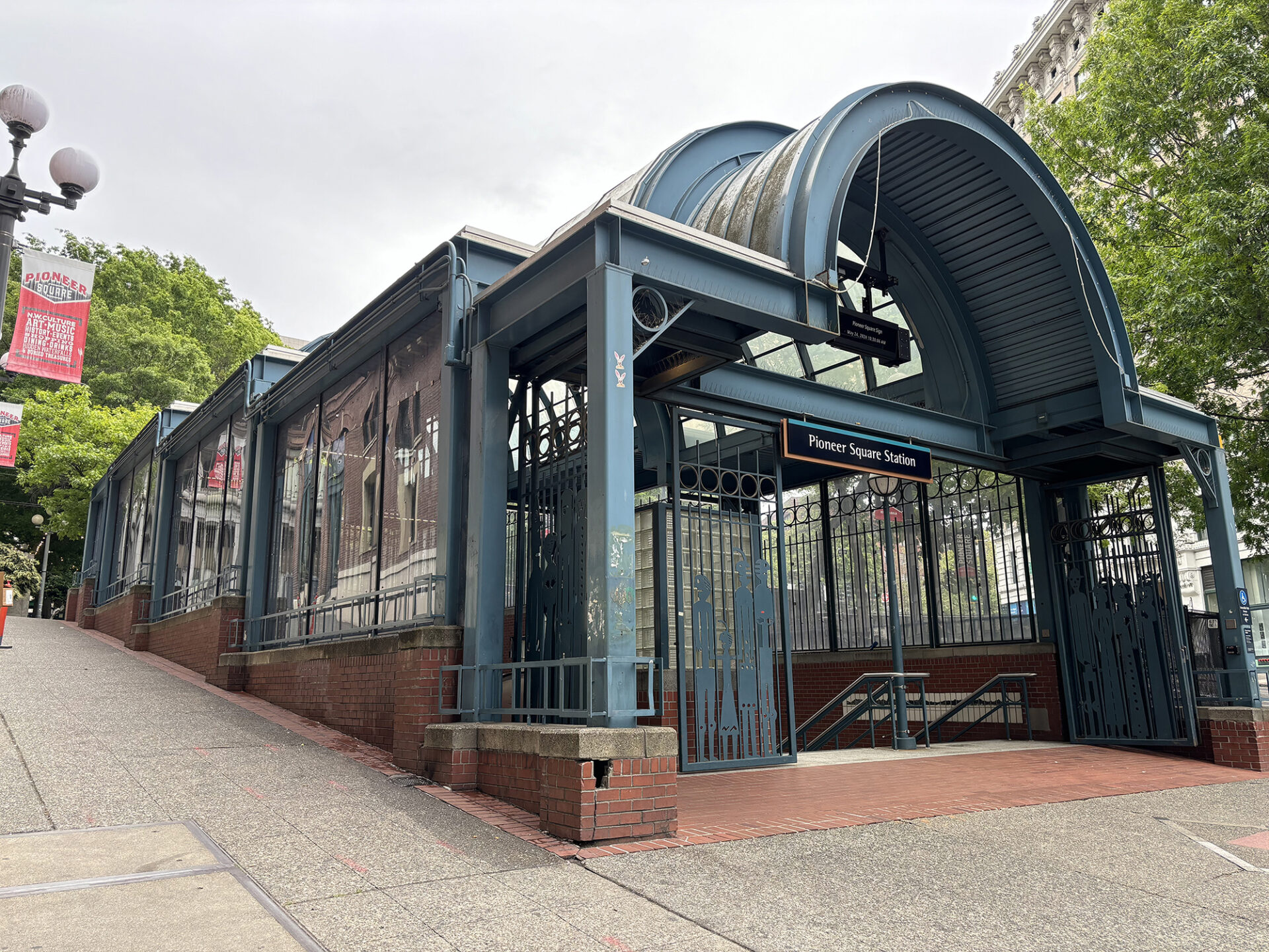 Anti-Graffiti Film at Pioneer Square Station - Commercial-Windowtinting
